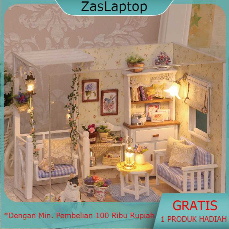 Jual Mainan Miniatur Rumah Boneka 3D DIY Rumah Barbie MIni | Shopee ...