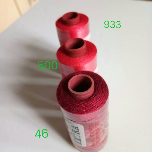 Jual Benang jahit extra merah 500 yards | Shopee Indonesia