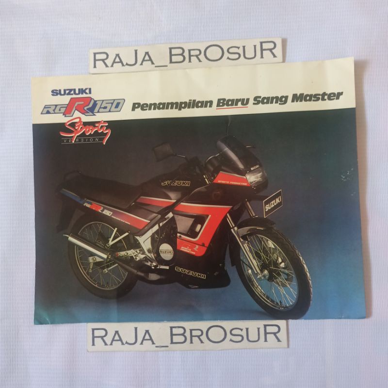 Jual Poster brosur flyer jadul lawas Suzuki RGR150/RGR 150/RGR Crystal ...