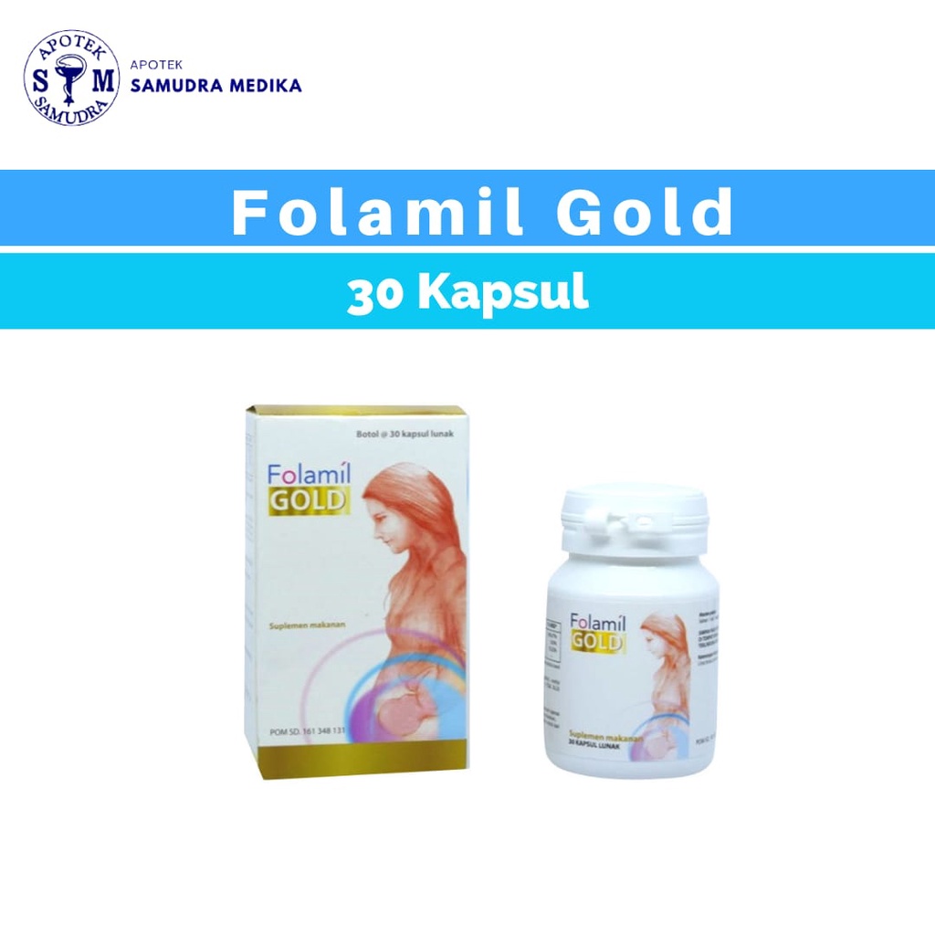 Jual FOLAMIL GOLD - 30 kapsul (Suplemen utk memenuhi kebutuhan Vitamin ...