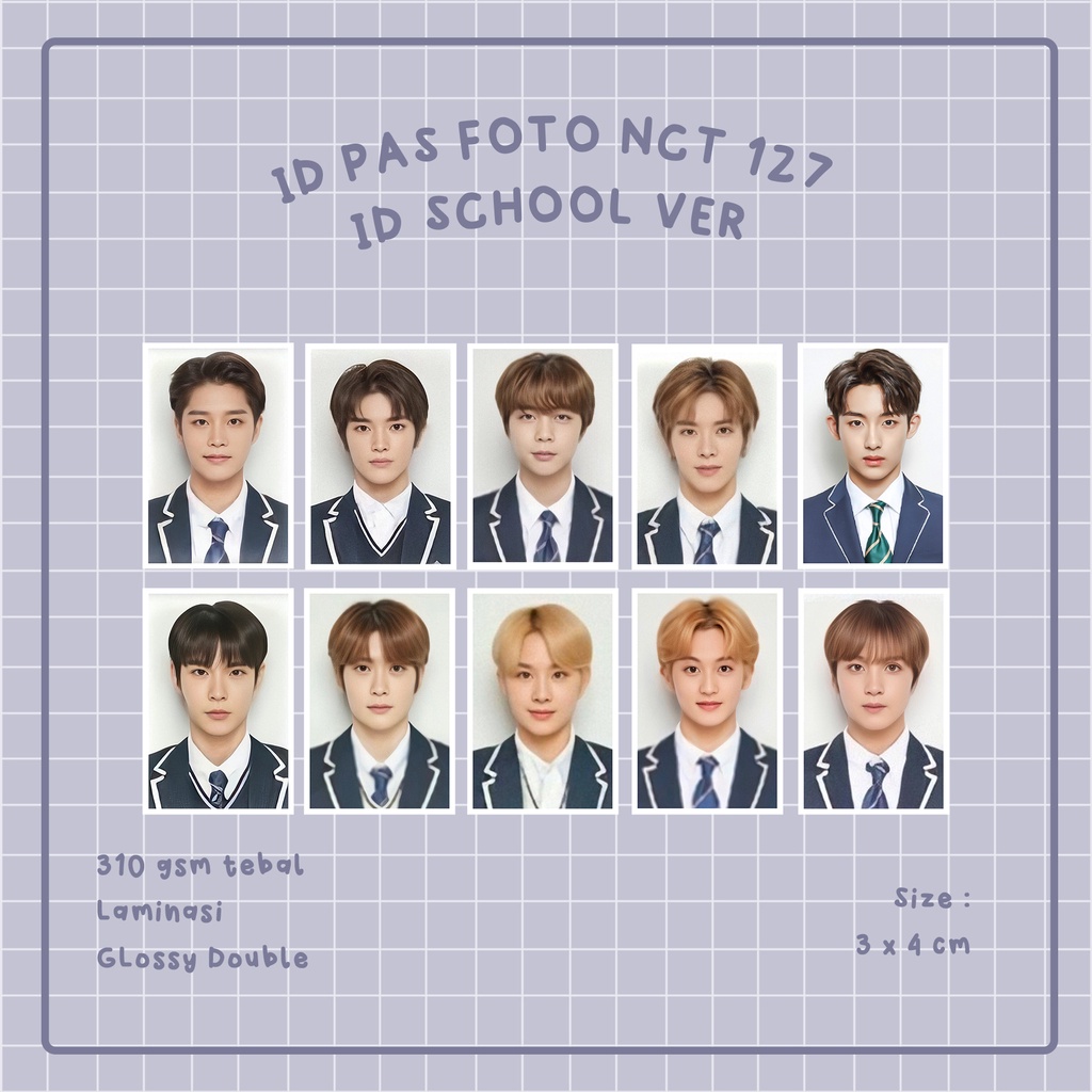Jual NCT 127 Student ID Photo Set I Pas Foto Nct | Shopee Indonesia