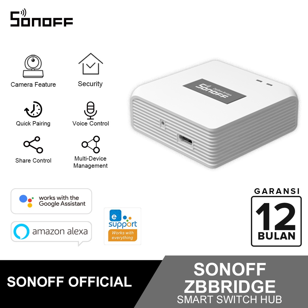 Jual Sonoff Smart Switch Hub Zbbridge Getaway Hub Zigbee Smart Home Iot ...