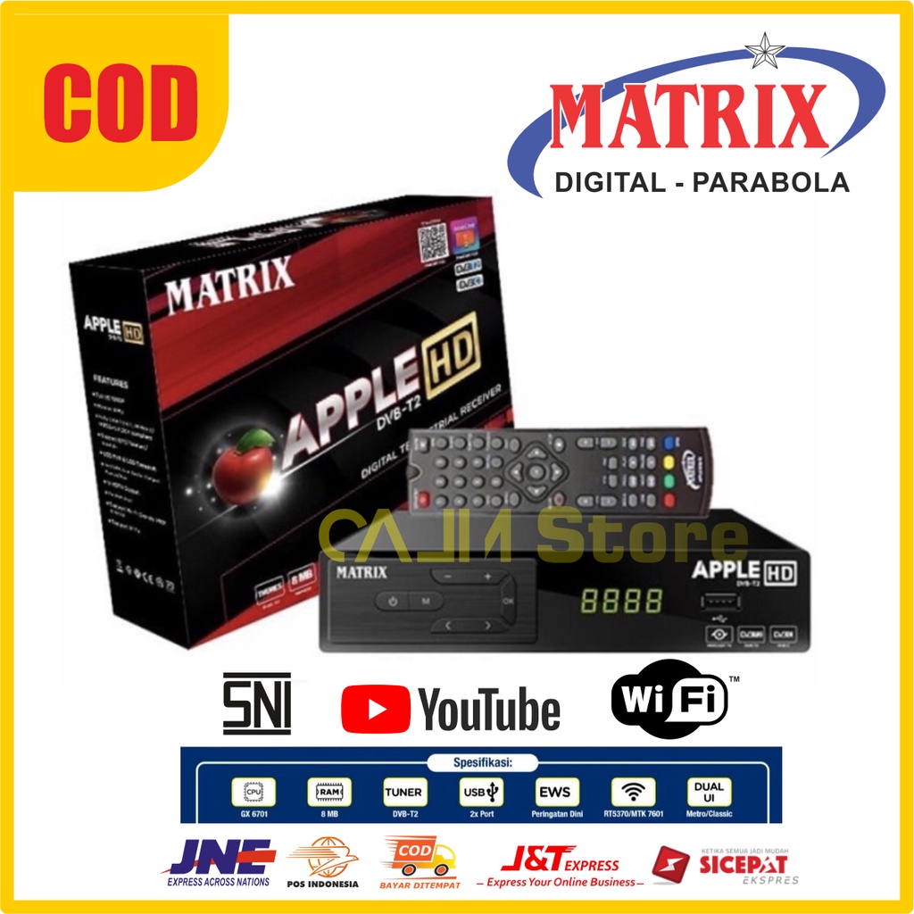 Jual STB SETOP SET TOP BOX RECEIVER DVB T2 TV DIGITAL MATRIX GARUDA ...
