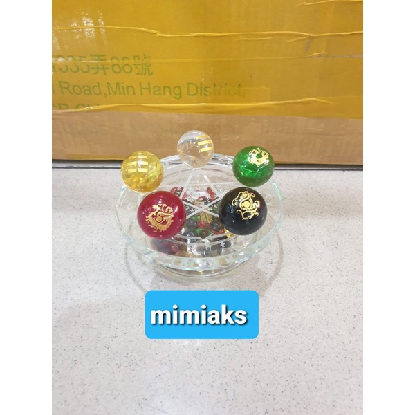 Jual Bola Kristal Feng shui 5 Elemen/Hong sui 5 penjuru | Shopee Indonesia