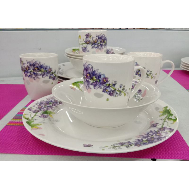 Jual ROYAL ALFRED 12 PIECE PORCELAIN DINNER SET / PIRING MANGKOK GELAS ...