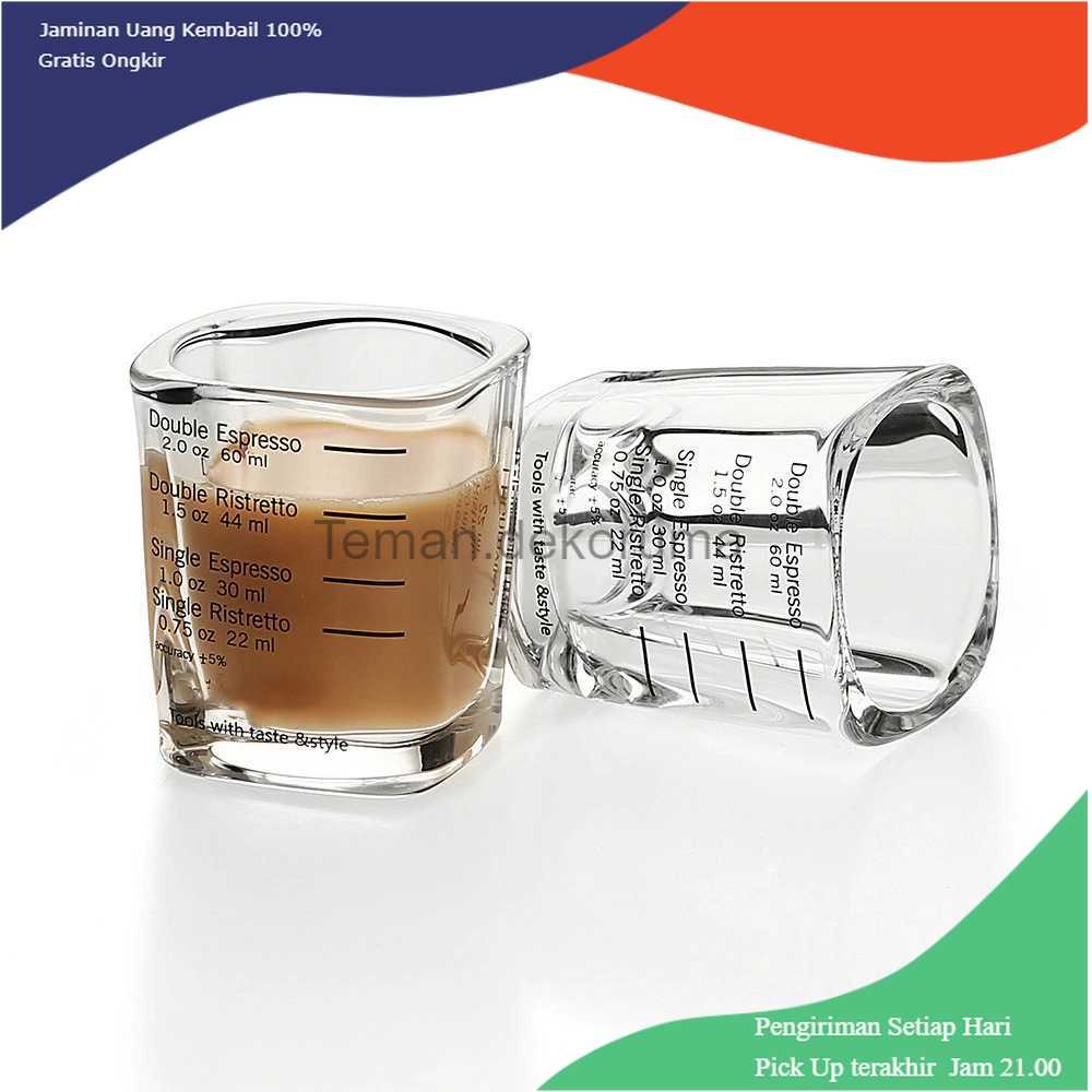 Jual TD-DPR One Two Cups Gelas Kopi Espresso Glass Coffee Mug Cup 60ml - MD20 | Shopee Indonesia
