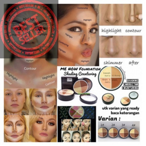 Jual MN Foundation Concealer ( Me now for shading contouring corrector ...