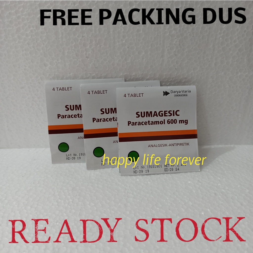 Jual Sumagesic Paracetamol 600 mg - sakit kepala - sakit gigi - obat ...