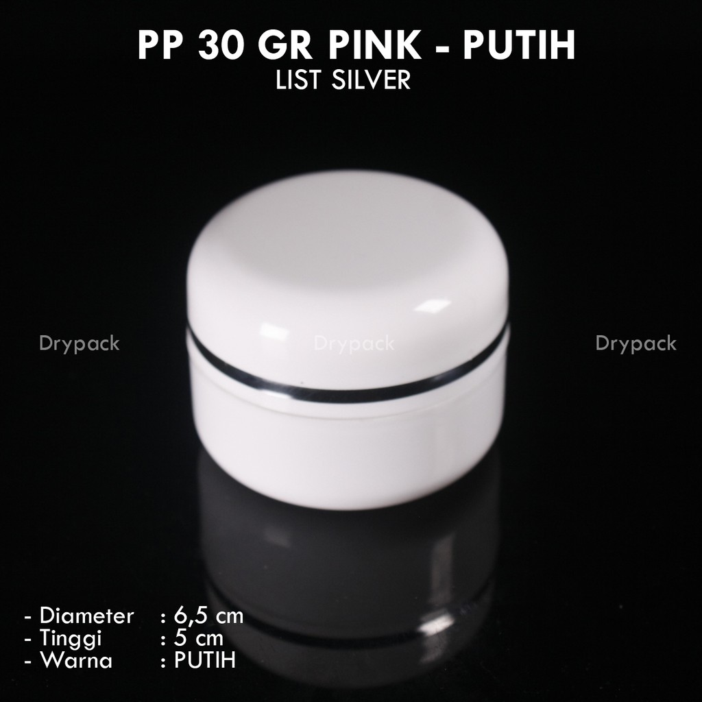 Jual Pot cream 30 gr / Pot cream 30 gr putih list silver | Shopee Indonesia