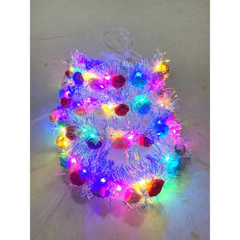 Jual FLOWER CROWN LED BANDO BUNGA BANDANA BUNGA LAMPU | Shopee Indonesia