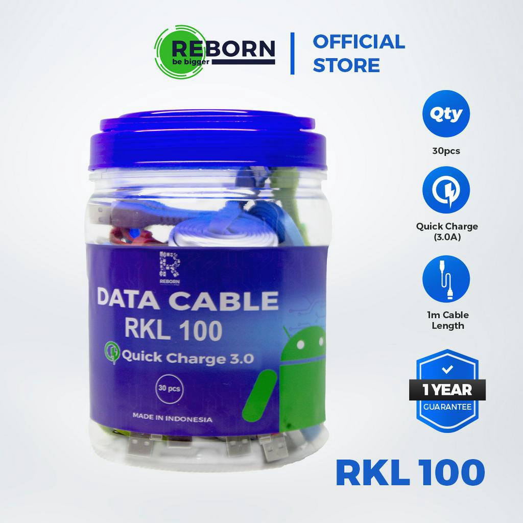 Jual Reborn USB Cable Data RKL100 1M Lightning Fast Charging for Iphone ...
