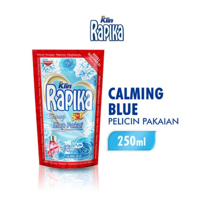 Jual RAPIKA Biang Pewangi Pakaian biru 250ML | Shopee Indonesia