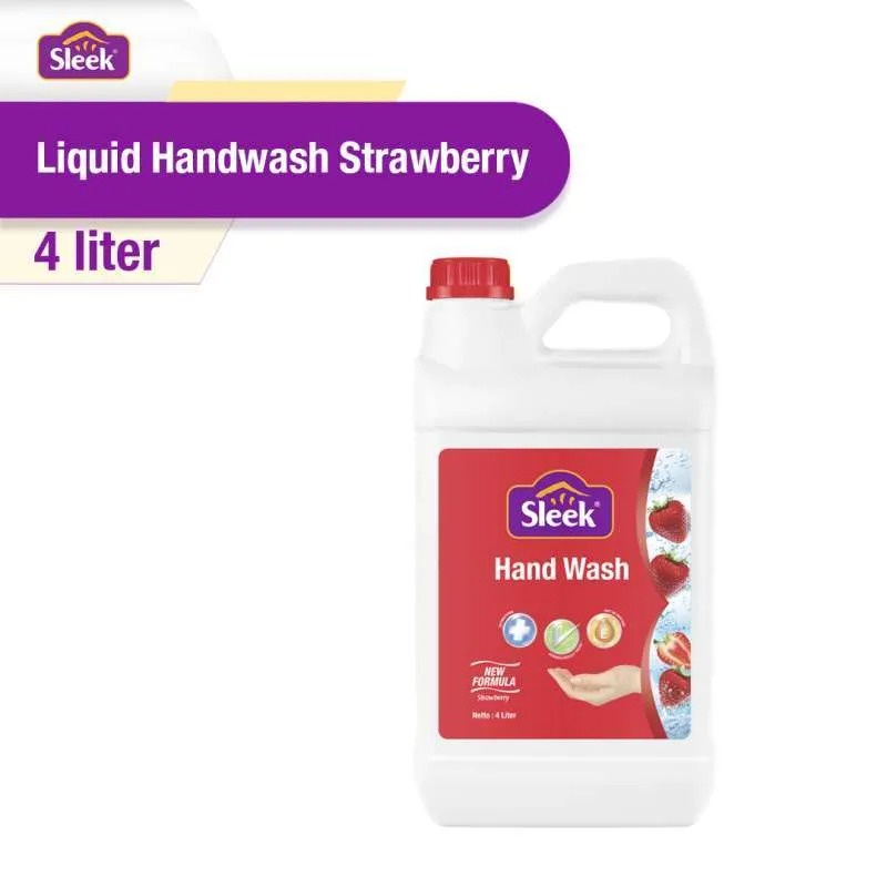 Jual Sleek Hand Wash Lemon 4L Sabun Cuci Tangan 4L Jerigen ...