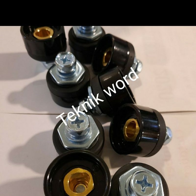 Jual CONECTOR MESIN LAS KECIL 10-25 SOCKET TRAFO LAS 10-25 FEMALE ...