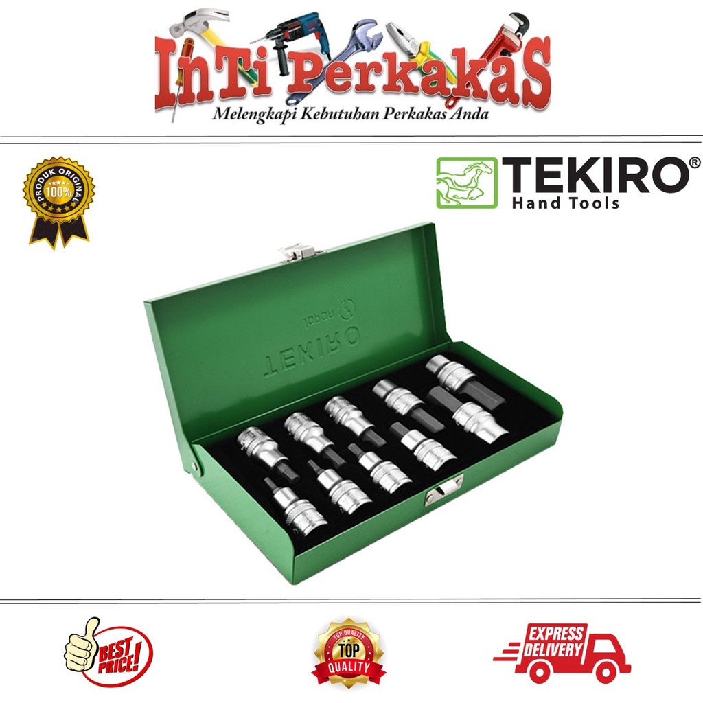 Jual TEKIRO MATA SOCK L SET 1/2 10 PCS / TEKIRO HEX BIT SOCKET | Shopee Indonesia