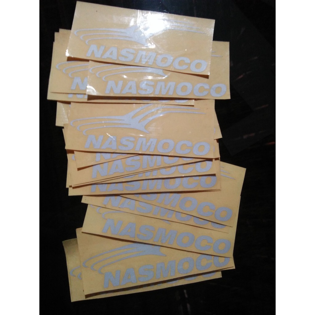 Jual sticker stiker logo toyota nasmoco untuk mobil kaca pojok belakang ...