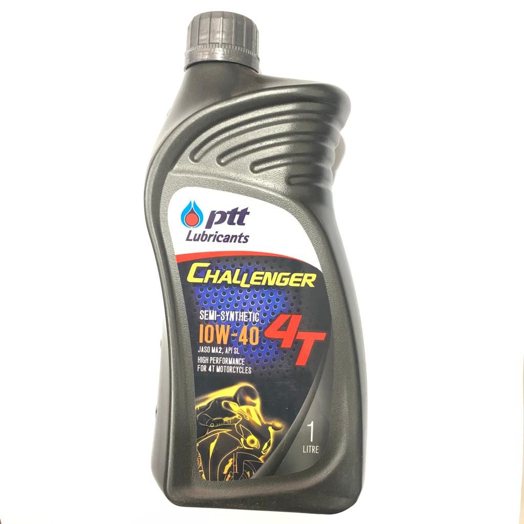 Jual PTT CHALLENGER OIL OLI MOTOR BEBEK SPORT 10W40 1LITER 100% ...