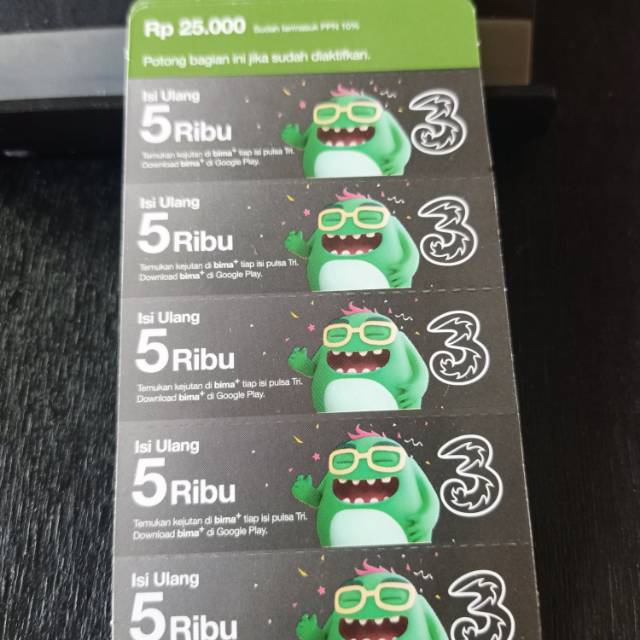 Jual Voucher Pulsa Tri 5k | Shopee Indonesia