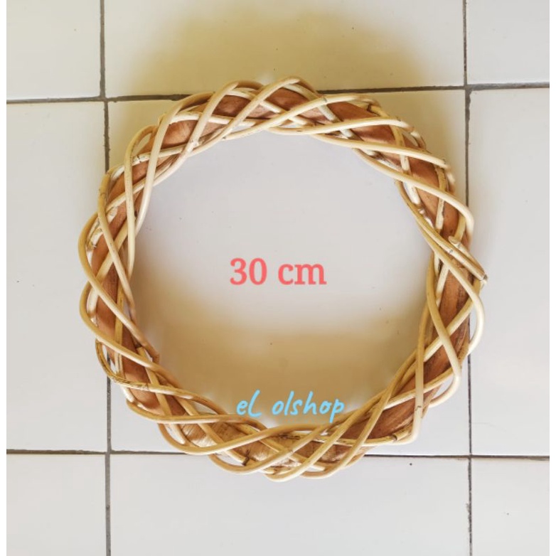 Jual holahop hulahop lilit ring rotan macrame dekorasi 30 cm | Shopee ...