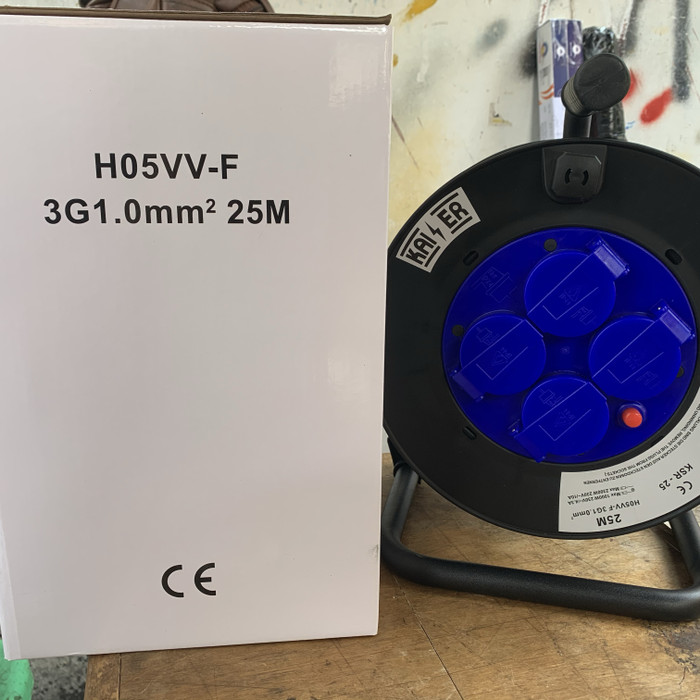 Jual Jual KABEL ROLL KAISER 25 METER KABEL ROLL 25M 4 STOP KONTAK ...