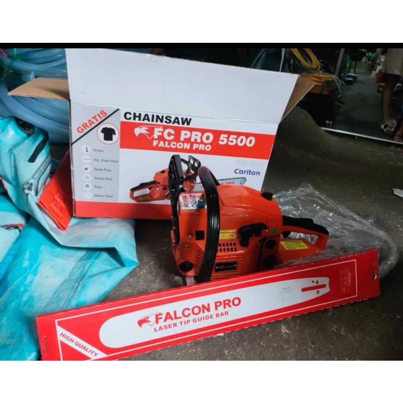 Jual CHAINSAW FALCON 22 IN BAJA FALCON PRO 5500/ MESIN GERGAJI KAYU 22 ...