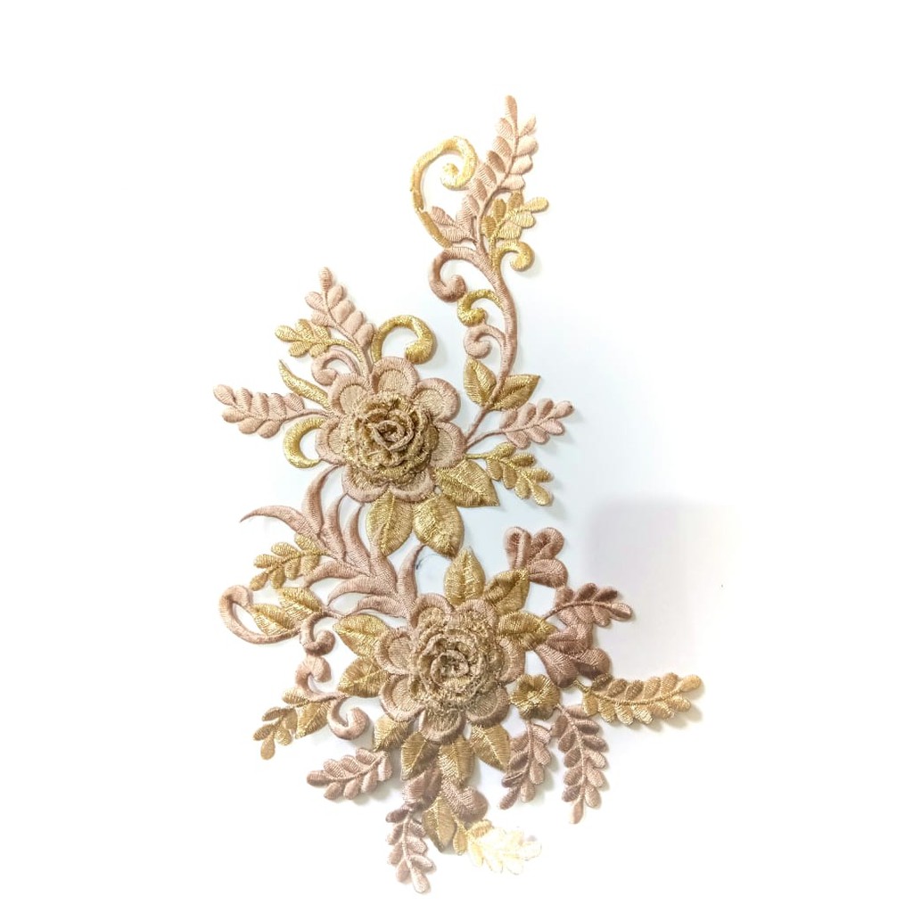 Jual RENDA BORDIR TEMPEL BUNGA 3D BUNGA KECIL | Shopee Indonesia