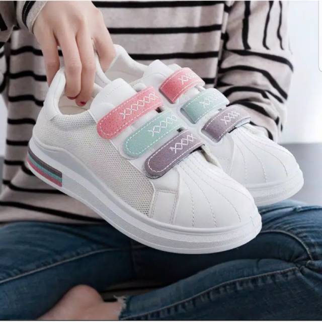 Jual SAE STORE SEPATU SNEAKERS WANITA PREPET KETS SINTETIS CEWEK KEREN ...