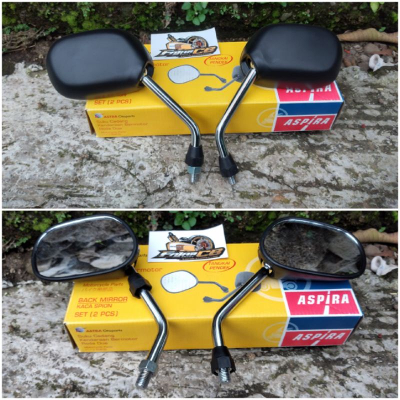 Jual kaca sepion sepion aspira tangkai pendek krom crom pnp honda drat ...