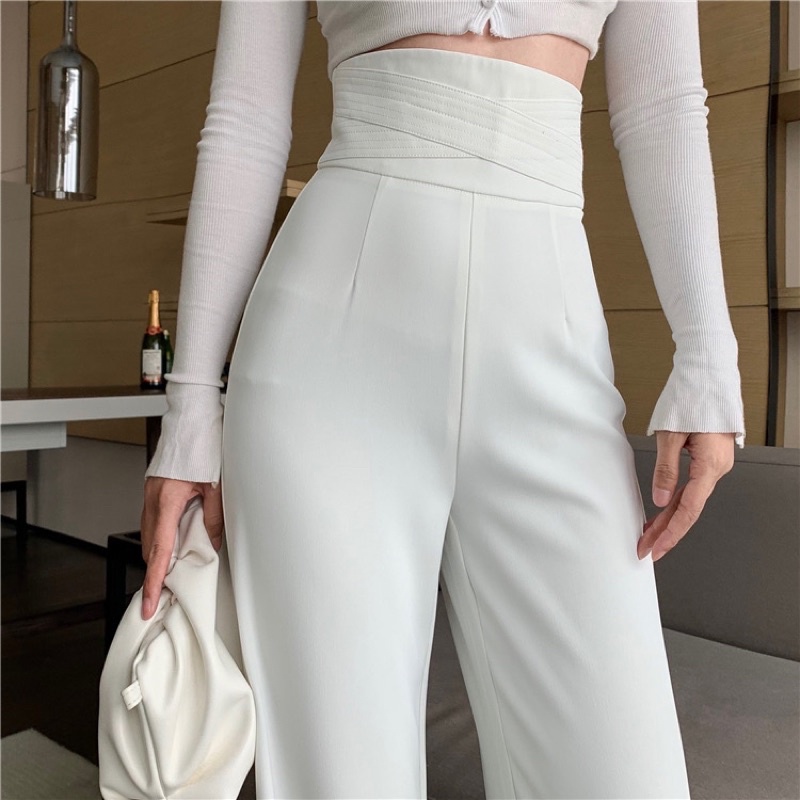 Jual Chara Pants (Korean High Waist Pants Import) | Shopee Indonesia