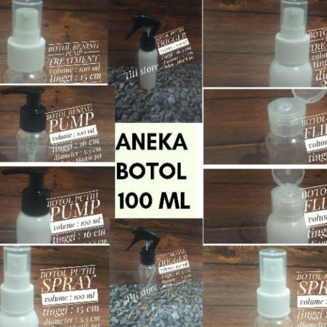 Jual BOTOL SPRAY 100 ML/BOTOL PUMP 100 ML/BOTOL TRIGGER 100 ML/BOTOL ...