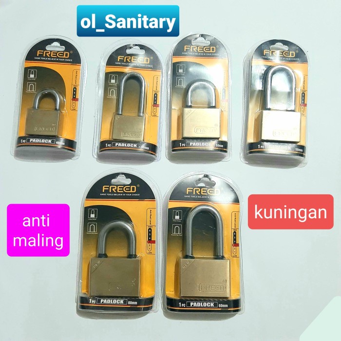 Jual Gembok ANTI maling gembok anti theft gembok bagus gembok kuningan ...