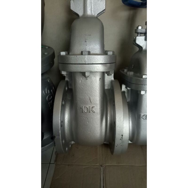 Jual Gate Valve Flange jis 10K-250 (Kitz) UK 10 inch Cast iron | Shopee Indonesia