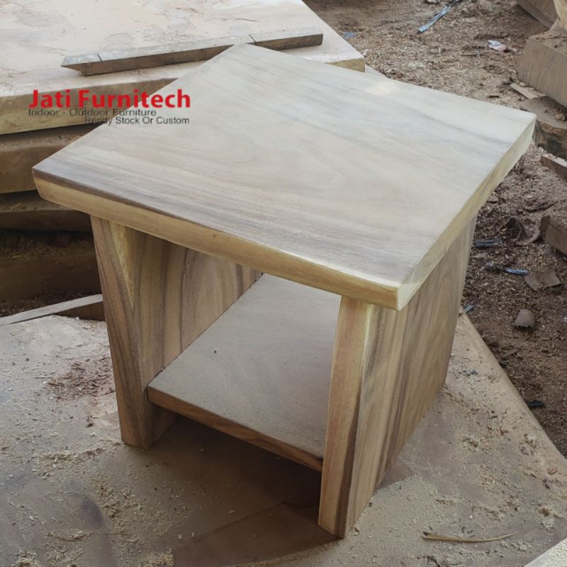 Jual meja kayu suar trembesi - meja cafe, teras dll - kayu utuh tanpa ...