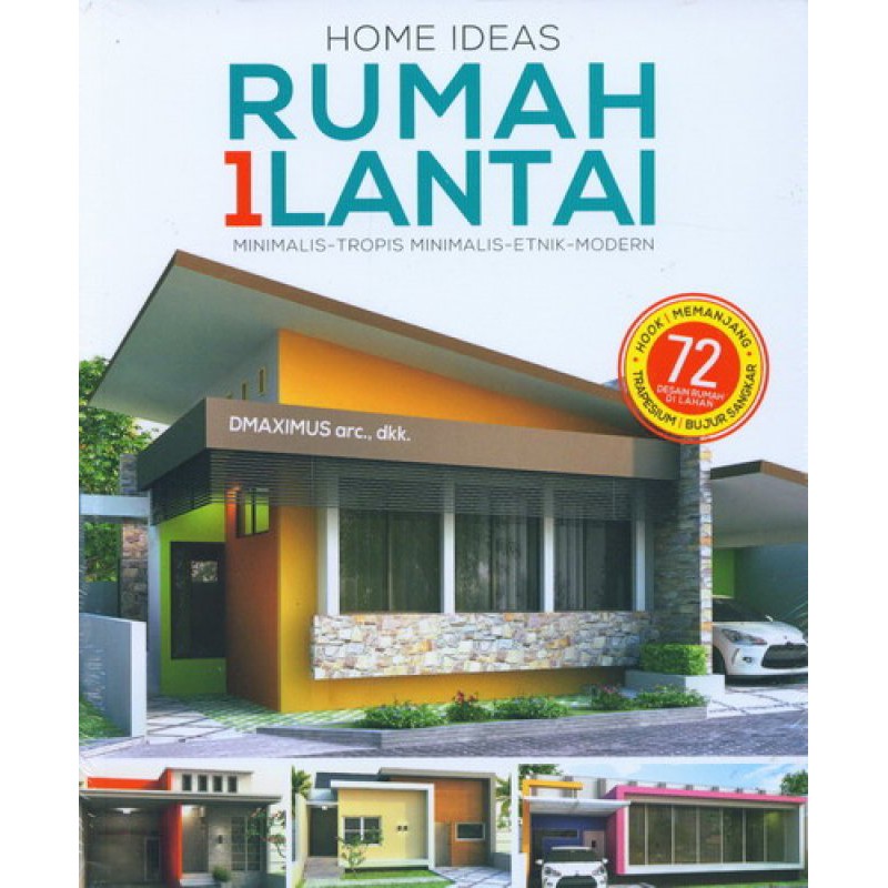 Jual [CoverDepan Surabaya] Arsitektur Desain Rumah 1 Lantai (72 Desain ...