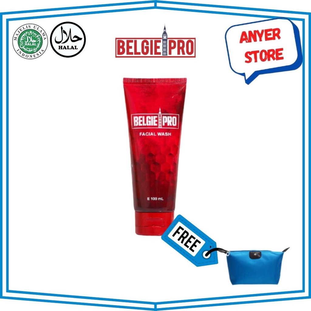Jual Belgie Pro Facial Wash Isi 100ml Pembersih Muka Standar Eropa ...