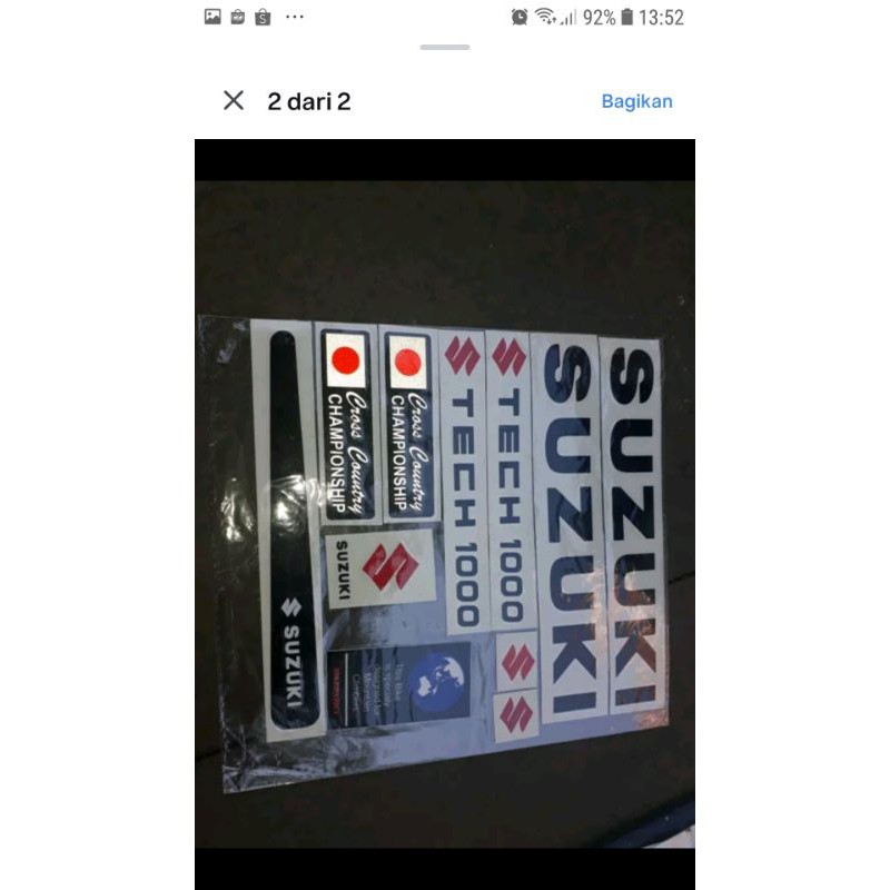 Jual stiker sepeda suzuki tech 1000 | Shopee Indonesia