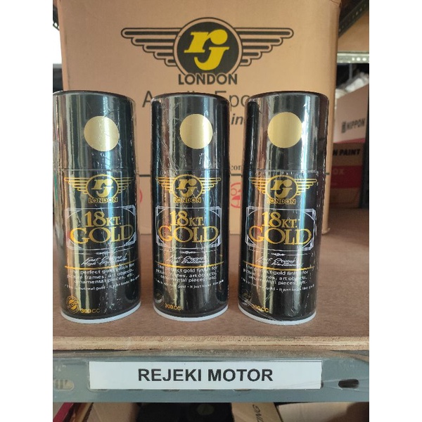 Jual CAT SEMPROT RJ GOLD 18 EMAS ISI 300 CC | Shopee Indonesia