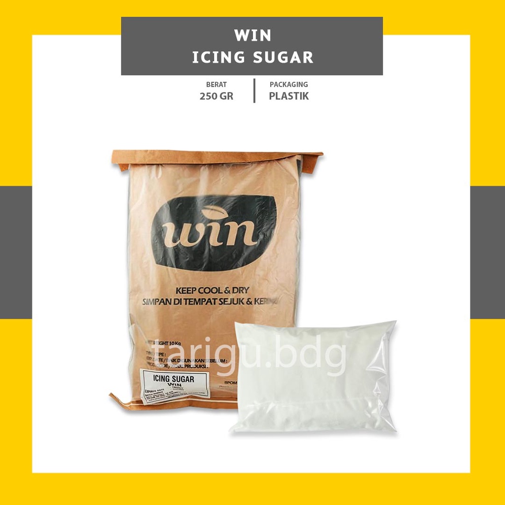 Jual GULA TABUR DONAT WIN 250GR GULA DUSTING BAKERLINE SNOW WHITE 250GR ...