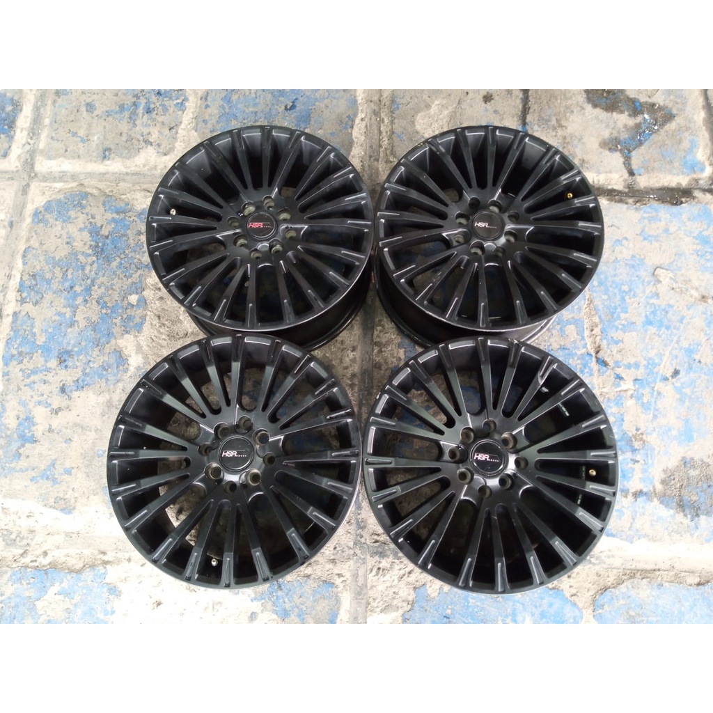 Jual velg mobil second racing hsr ring 16 pcd 4x100/114 brio yaris jazz ...