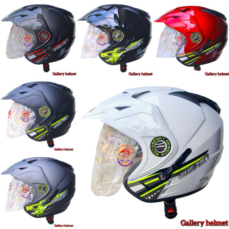 Jual HELM SNI DOUBLE VISOR HELM 2KACA | Shopee Indonesia