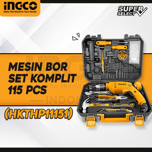 Jual MESIN BOR SET KOMPLIT INGCO 115PCS (SS) | Shopee Indonesia