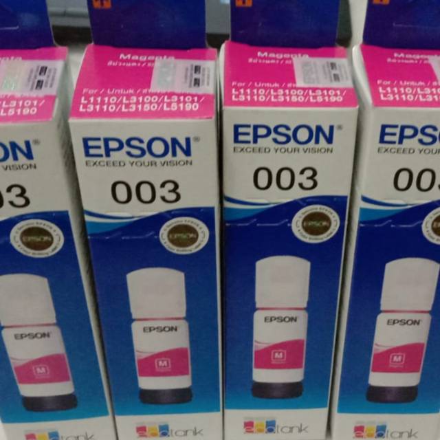 Jual Tinta epson 003 merah series:L3100,L3101,3110,L3150,L5190 | Shopee Indonesia