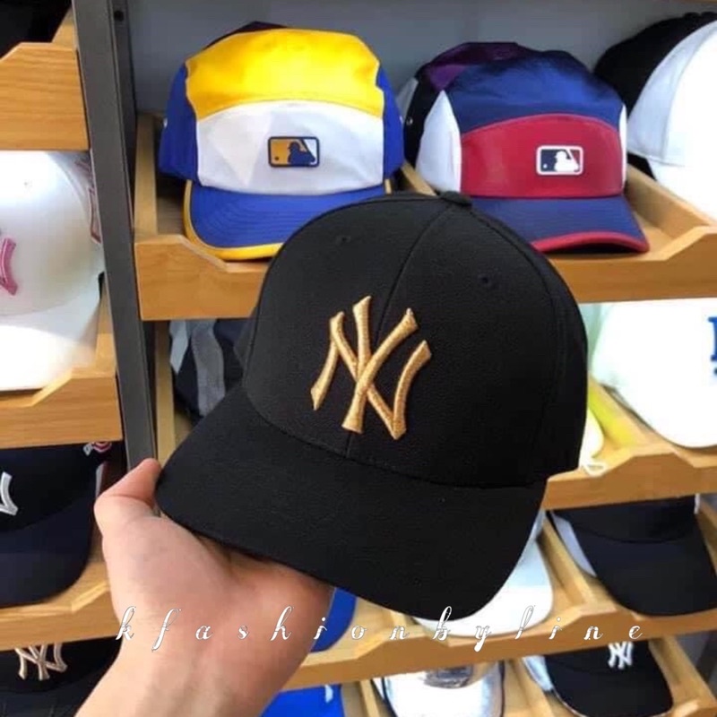 Jual MLB Metal Logo Structure Ball Cap New York Yankees (BLACK ...