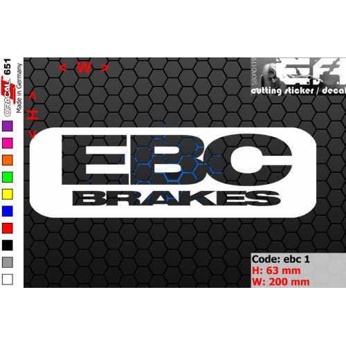 Jual ea cutting sticker / decal Code: ebc 1 ( sponsor logo ) | Shopee ...