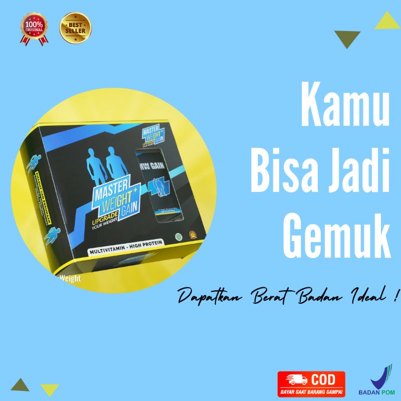 Jual Master Weight Gain Original (Penggemuk Badan Terbaik) | Shopee ...