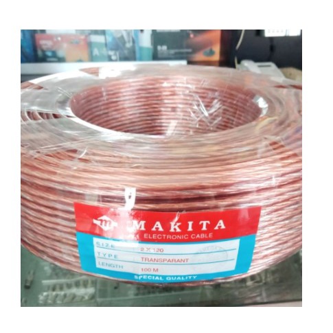 Jual kabel speaker monster 2x120 Makita tembaga murni 100m | Shopee ...