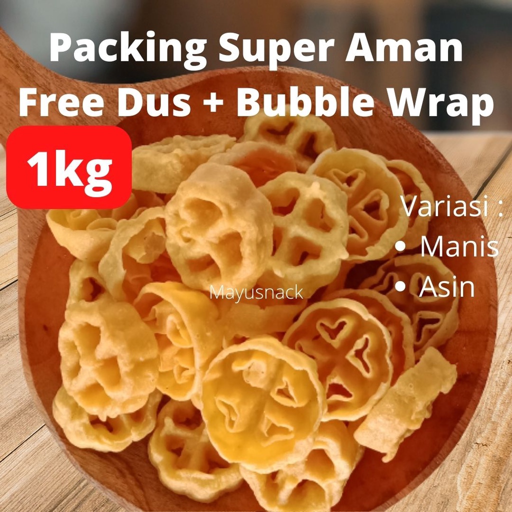 Jual Kembang Goyang Wijen Manis Asin Mini 1kg Snack Kiloan Cemilan Kue ...