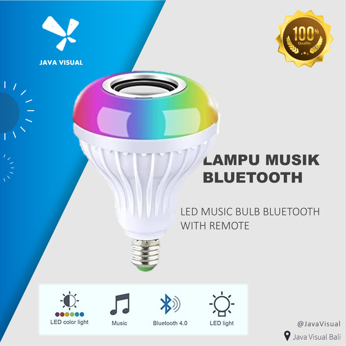 Jual [JaVis] SPEAKER LAMPU LED MUSIK BULB + REMOTE | Shopee Indonesia