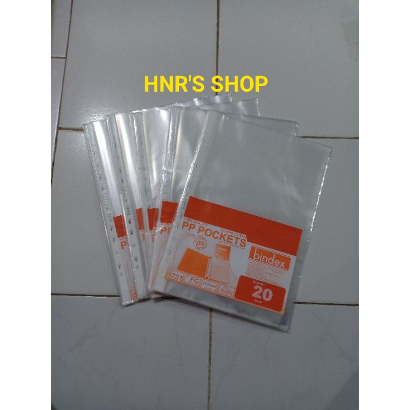 Jual pp pocket F4 bambi 5721 / sheet protector / bindex/ folio/ plastik ...
