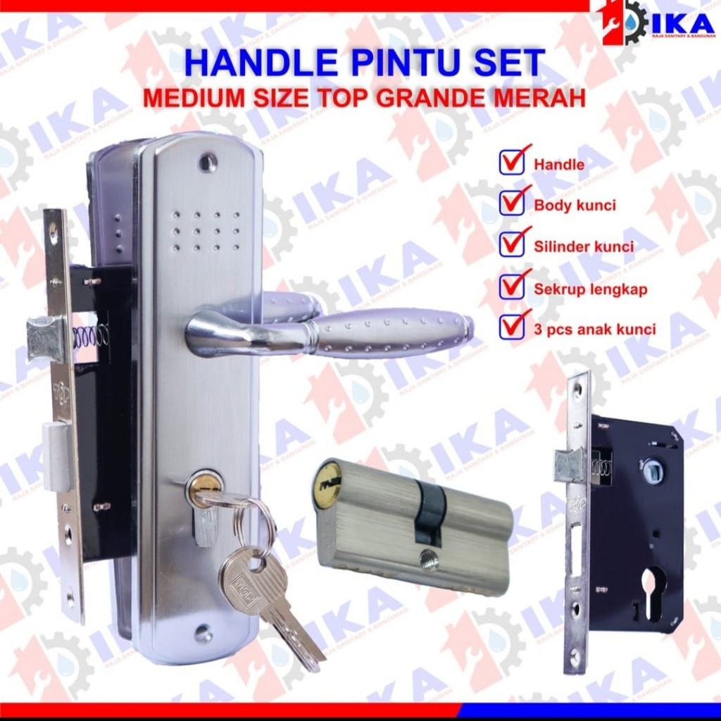Jual HANDLE GAGANG EKONOMIS TOP GRANDE KOMPLIT SET (20CM MEDIUM SIZE ...
